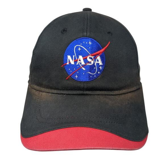 Cap America | Accessories | Nasa Strapback Baseball Hat Black One Size ...